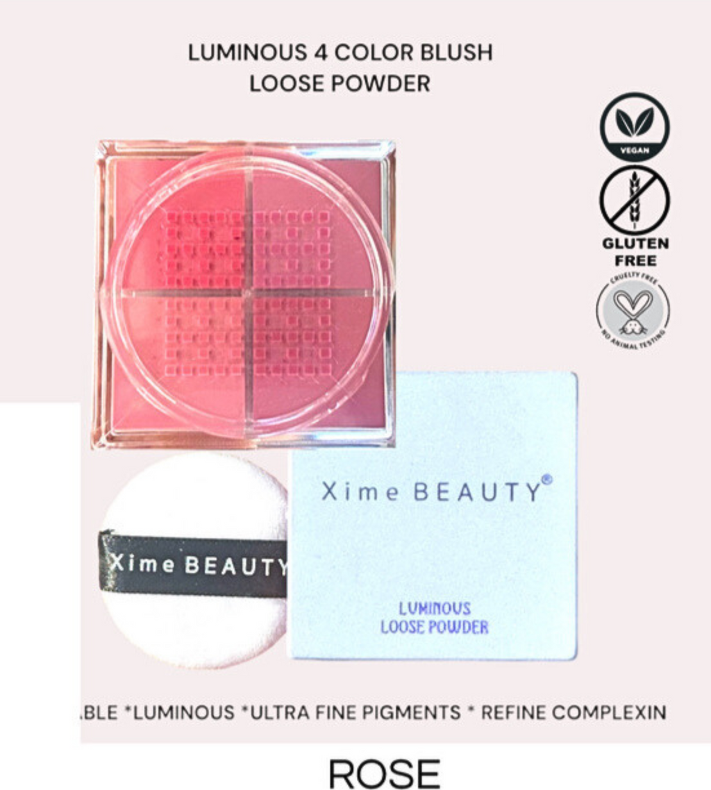 XIME BEAUTY - Luminous Loose Blush Powder (Various Shades) – TASTE OF GLAM